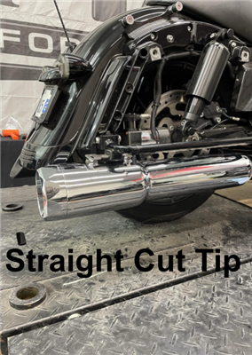 TAB Performance 50 Cal (5") Slip-On Mufflers, Chrome for Harley Tourin ...