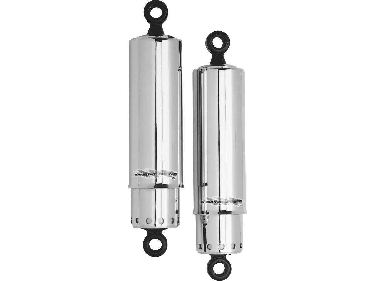 Progressive Suspension 412 Series Covered 11" Chrome Shocks for '91-'1 ...