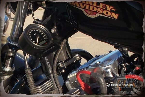 DK Custom Sportster Speedometer and Indicator Lights Relocation Kits ...